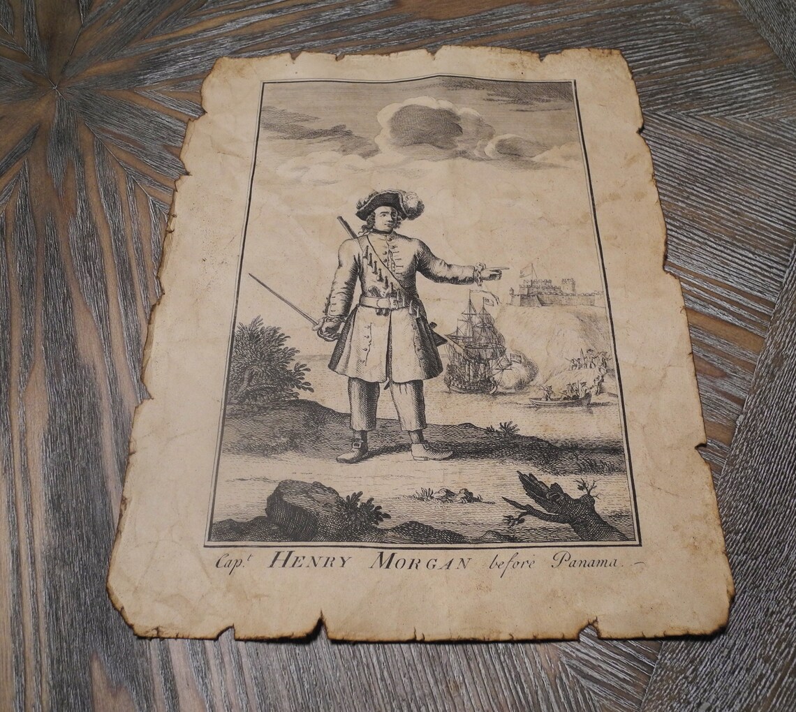 Captain Henry Morgan Aged Document Frame Not Included - Etsy