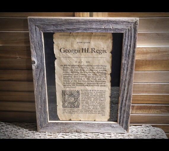 Georgii III Rregis Stamp Act Colonial America Aged Document - Etsy