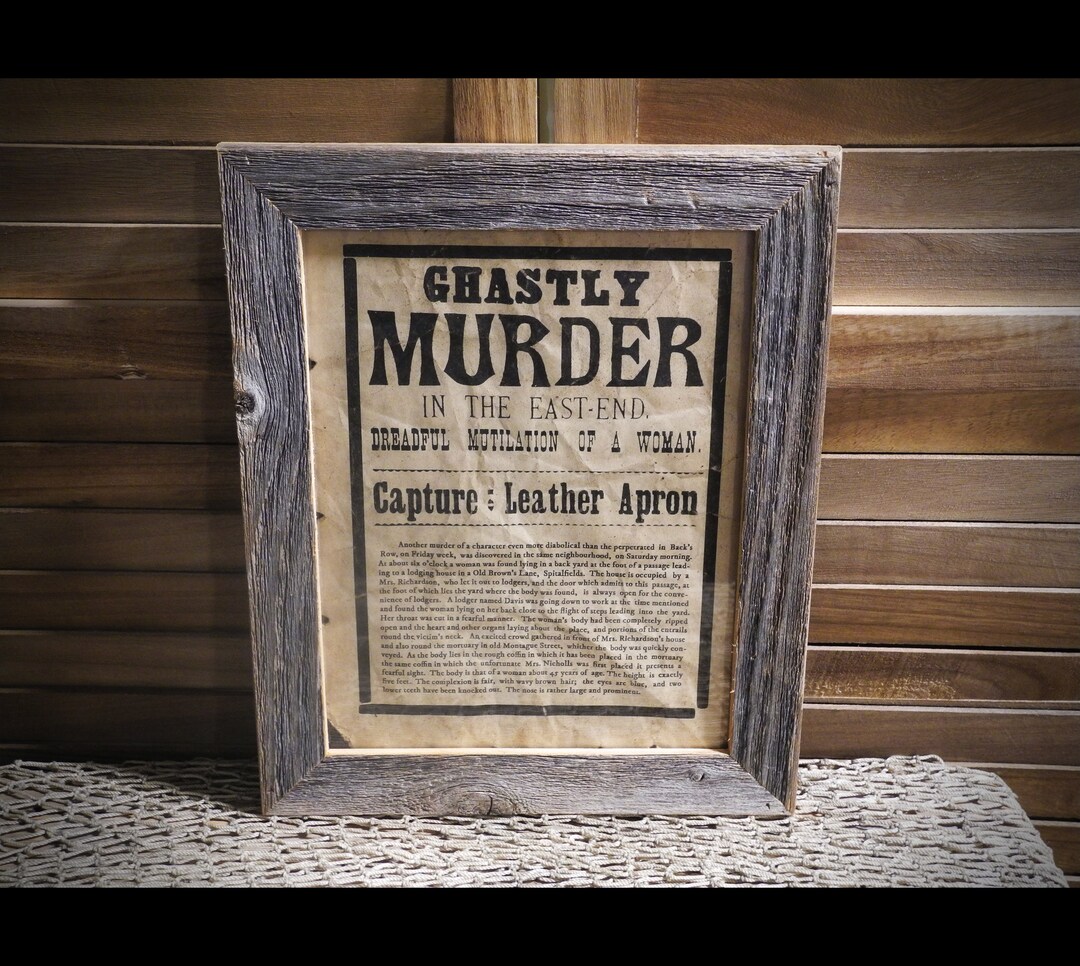 Jack the Ripper Ghastly Murder Aged Document Frame Not Included ...