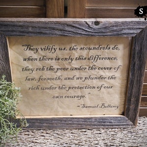 Samuel Bellamy Quote Black Sam Bellamy Whydah Piracy Aged Document ...