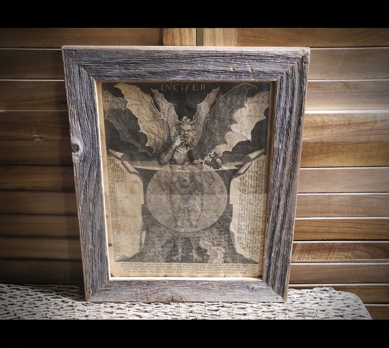Lucifer the Devil Satanic Aged Document Frame Not Included - Etsy