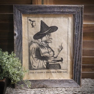 The Famous Mother Shipton Aged Document Frame Not Included Witchcraft ...