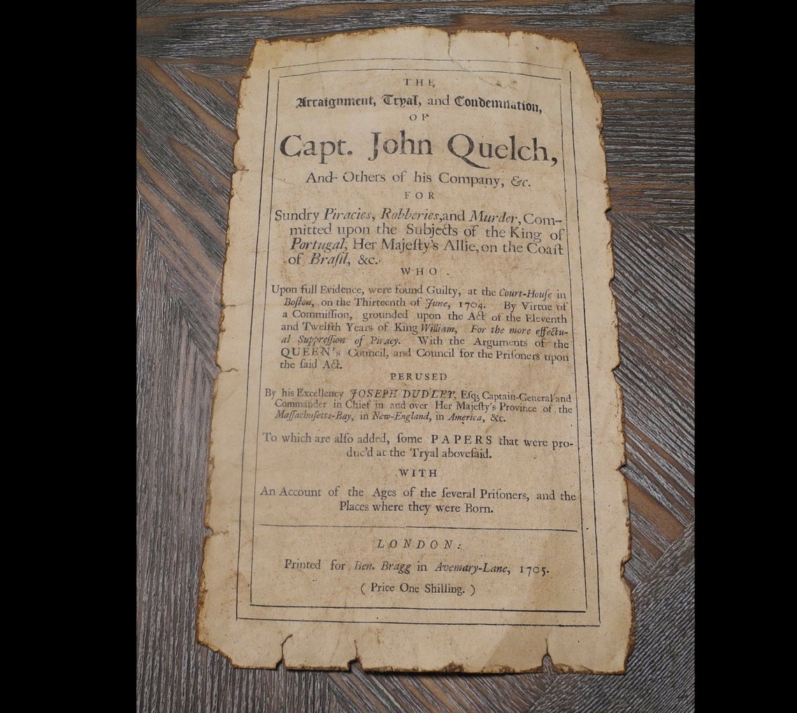 The Arraignment Tryal and Condemnation of Captain John - Etsy