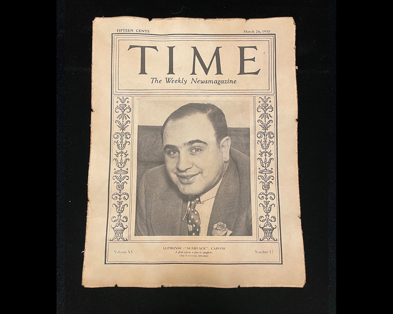 Al Capone Magazine Cover Poster Aged Document Frame Not Included - Etsy