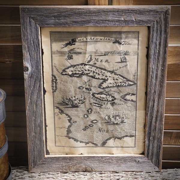 Caribbean Map Frame - Etsy