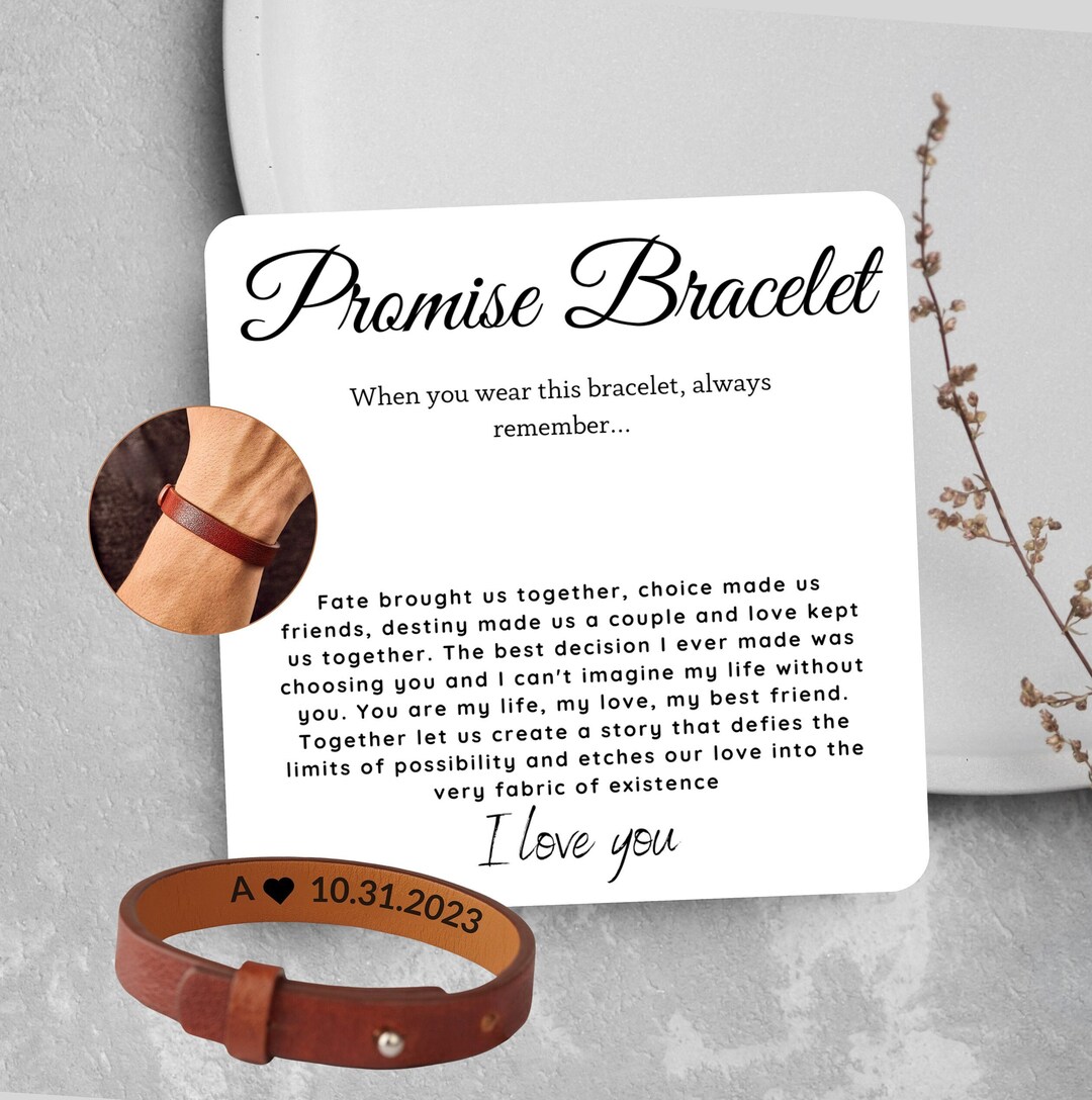 Promise Gift for Him, 10th Anniversary Gift for Him, Boyfriend Promise ...