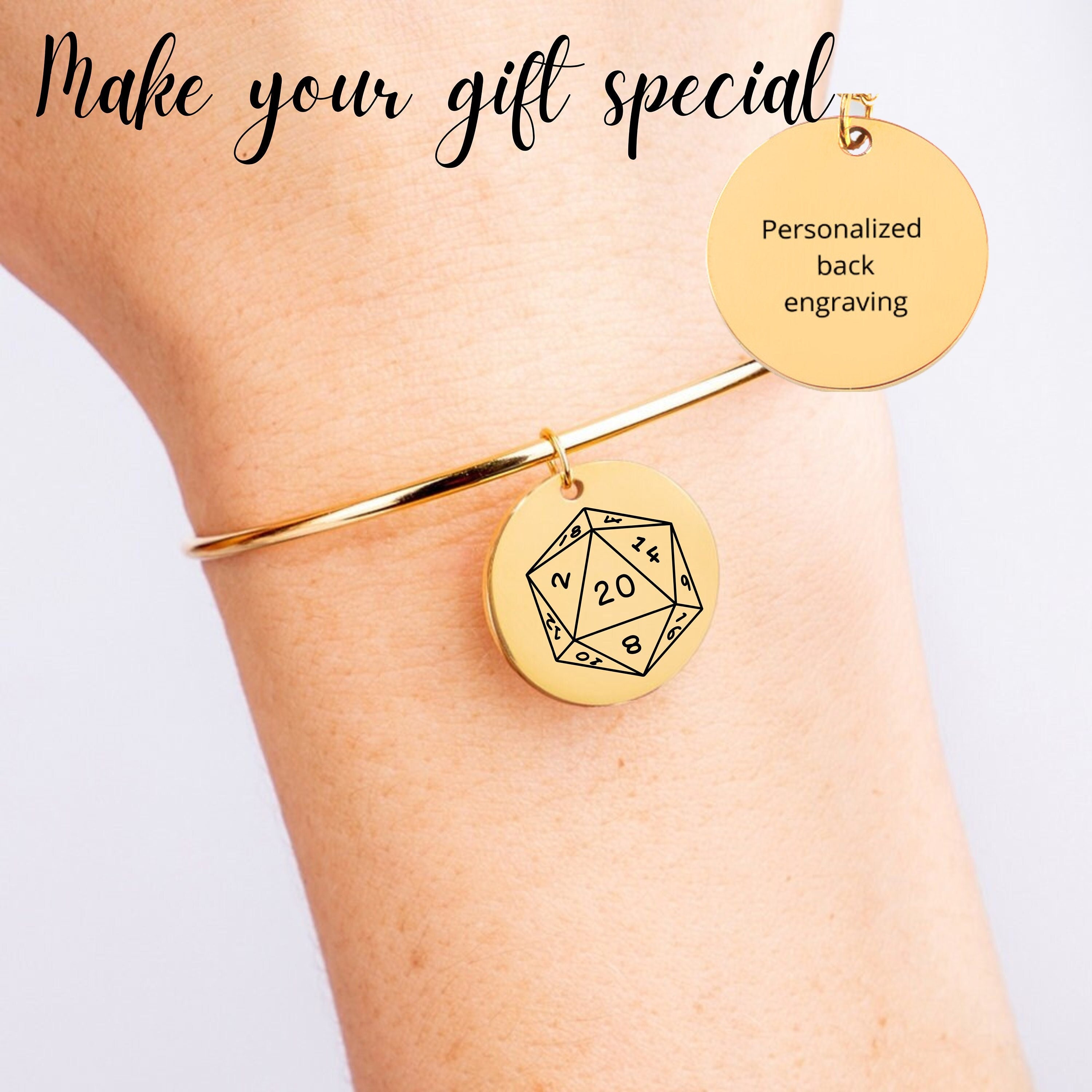 Dnd Bracelet DND Pendant Bracelet Dungeons and Dragons Gift - Etsy
