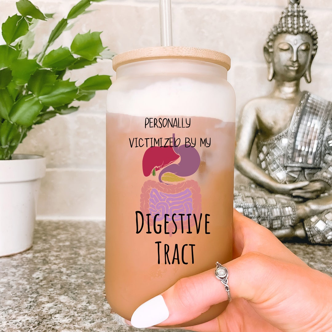 Personally Victimized by My Digestive Tract Glass Mug, IBS, Spoonie ...