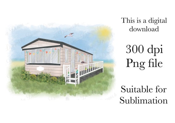 Static Caravan Design Holiday Home Sublimation Design - Etsy