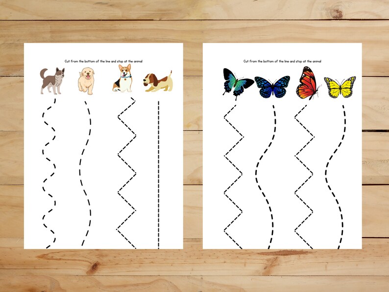 Scissor Skills With Animals | Cutting Skills for Kids | Cutting ...