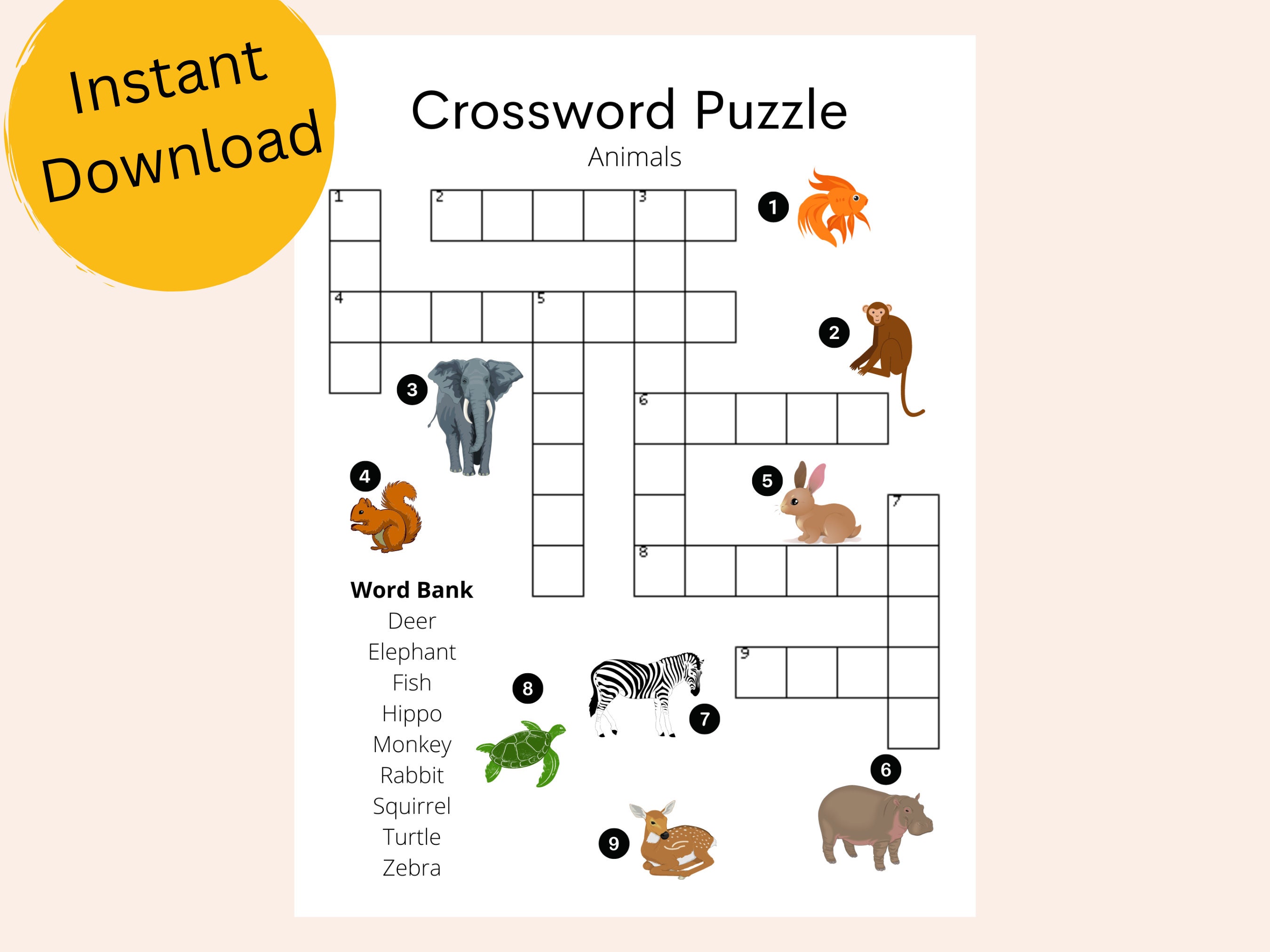 Crossword Puzzles For Kids