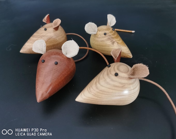 Handmade Wooden Mouse - Etsy UK