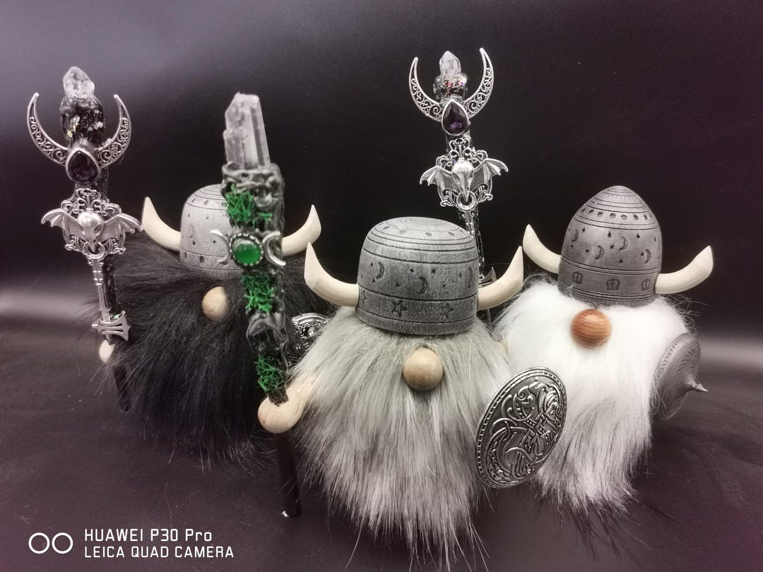 Handmade Wooden Viking Shamanic Gonk, Faux Fur Beard - Etsy