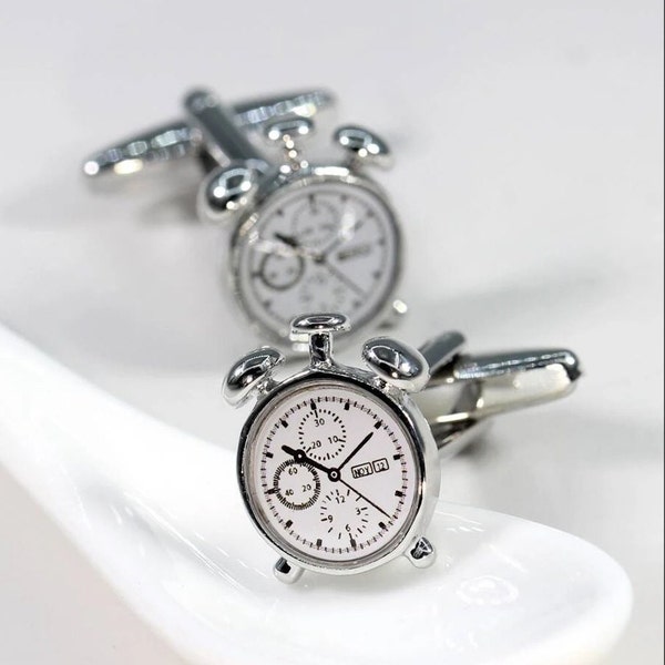 Clock Cufflinks - Etsy