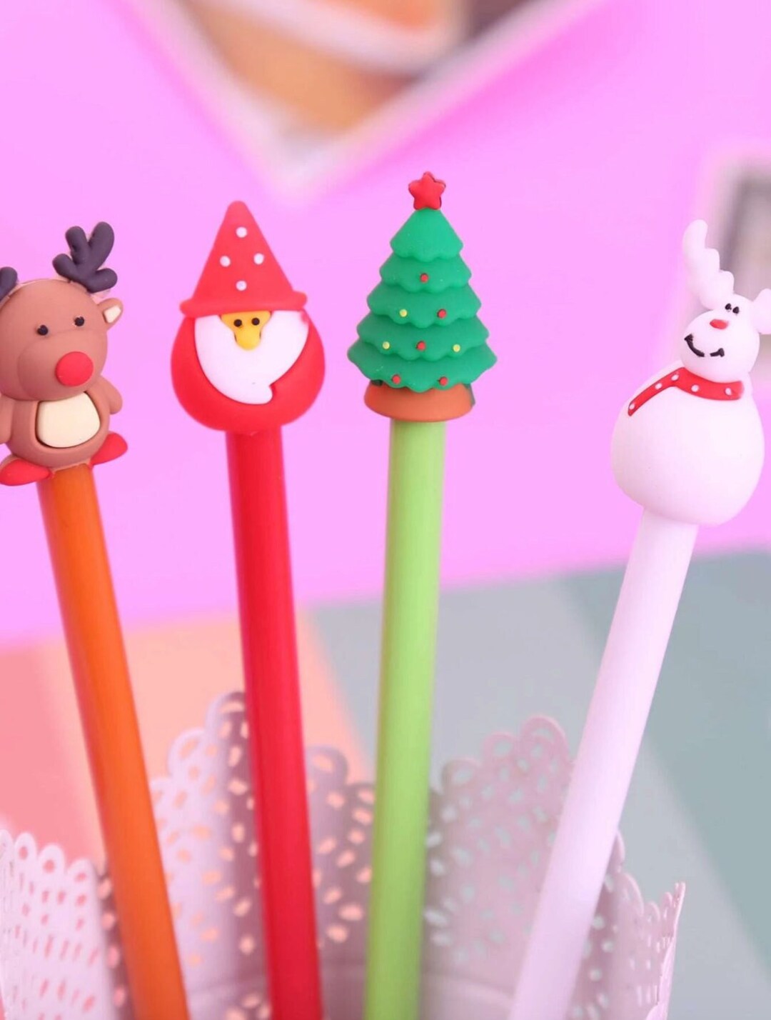 Christmas Friends Pens, Christmas Pen, Cute Christmas Pen, Christmas ...