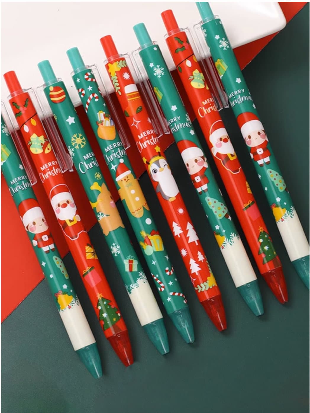 Christmas Pens, Reindeer Pens, Santa Pens, Stocking Fillers, Stocking ...
