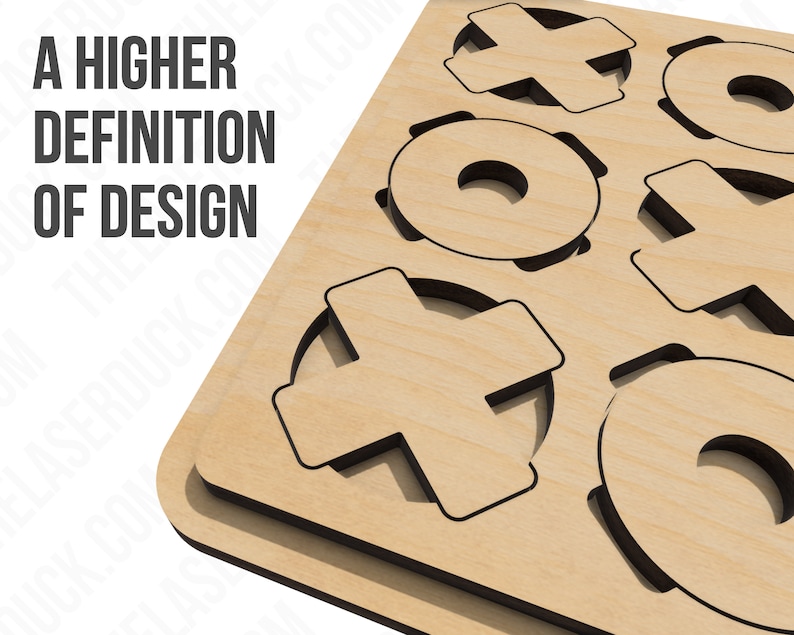 Tic Tac Toe Board Game Laser Cut Files - Etsy
