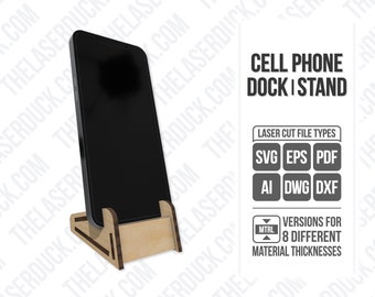 6 Wooden Phone Stand Svg, Stand Svg, Phone Stand Laser Cut, Phone Stand ...
