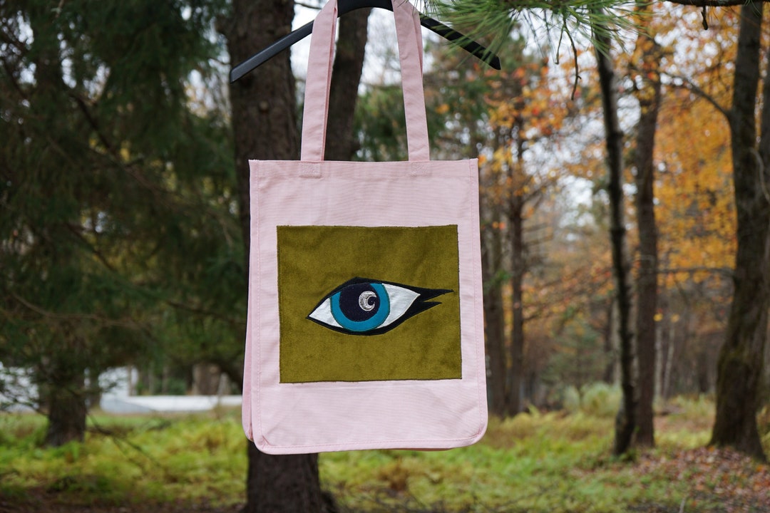 Astral Eye - Tote Bag, One of a Kind Hand Bag, Hand Made Everyday Bag ...