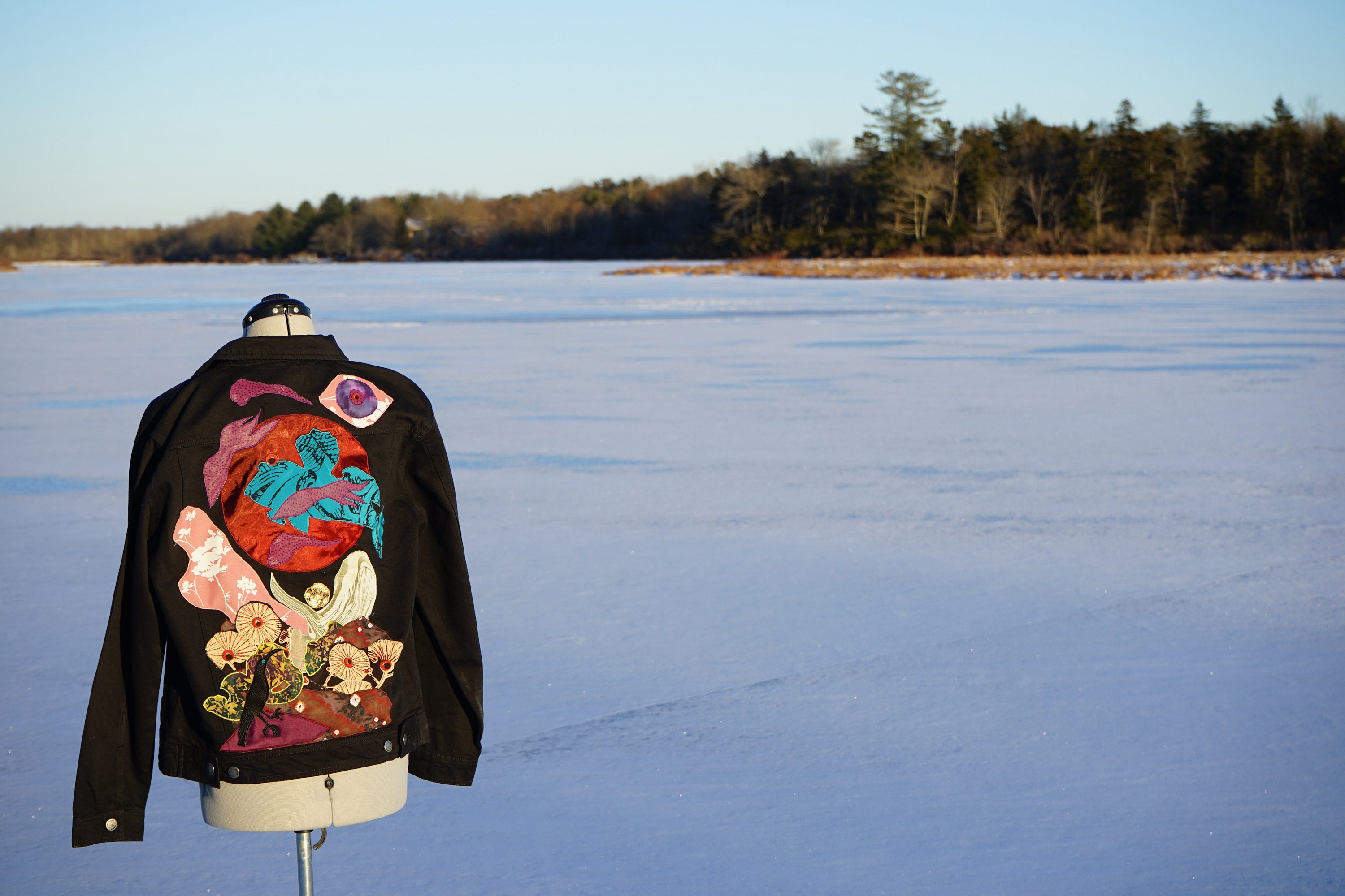 Wearable Art, Denim Unisex Jacket Medium, Denim Art, Stylish Jacket - Etsy