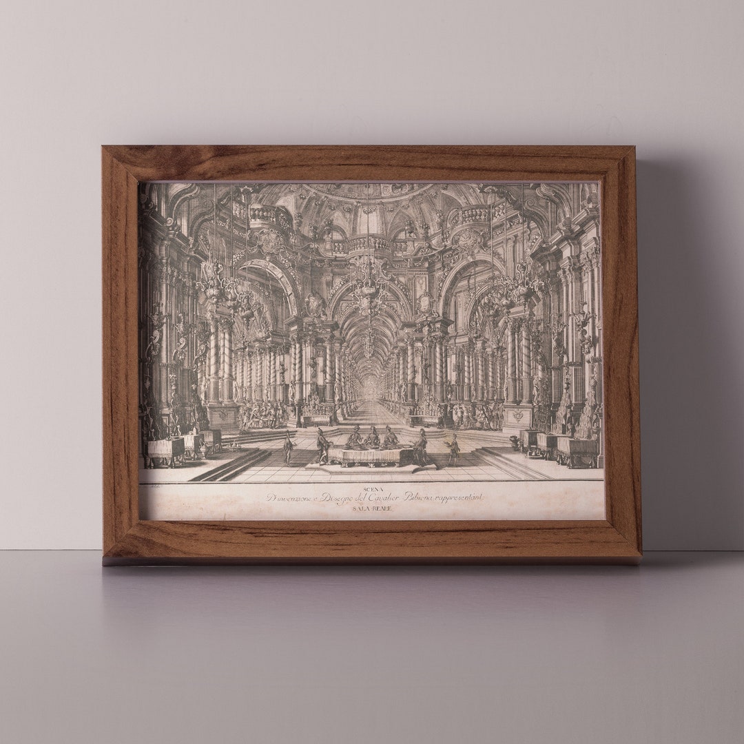 Vintage Architectural Drawing, DIGITAL DOWNLOAD, Gallery Wall Decor ...