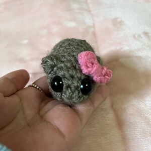 Crochet Sad Hamster Meme Coquette Sad Hamster Amigurumi - Etsy