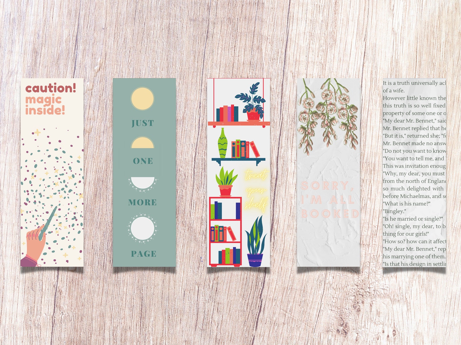 Printable, Downloadable Bookmarks-pack of Ten! - Etsy