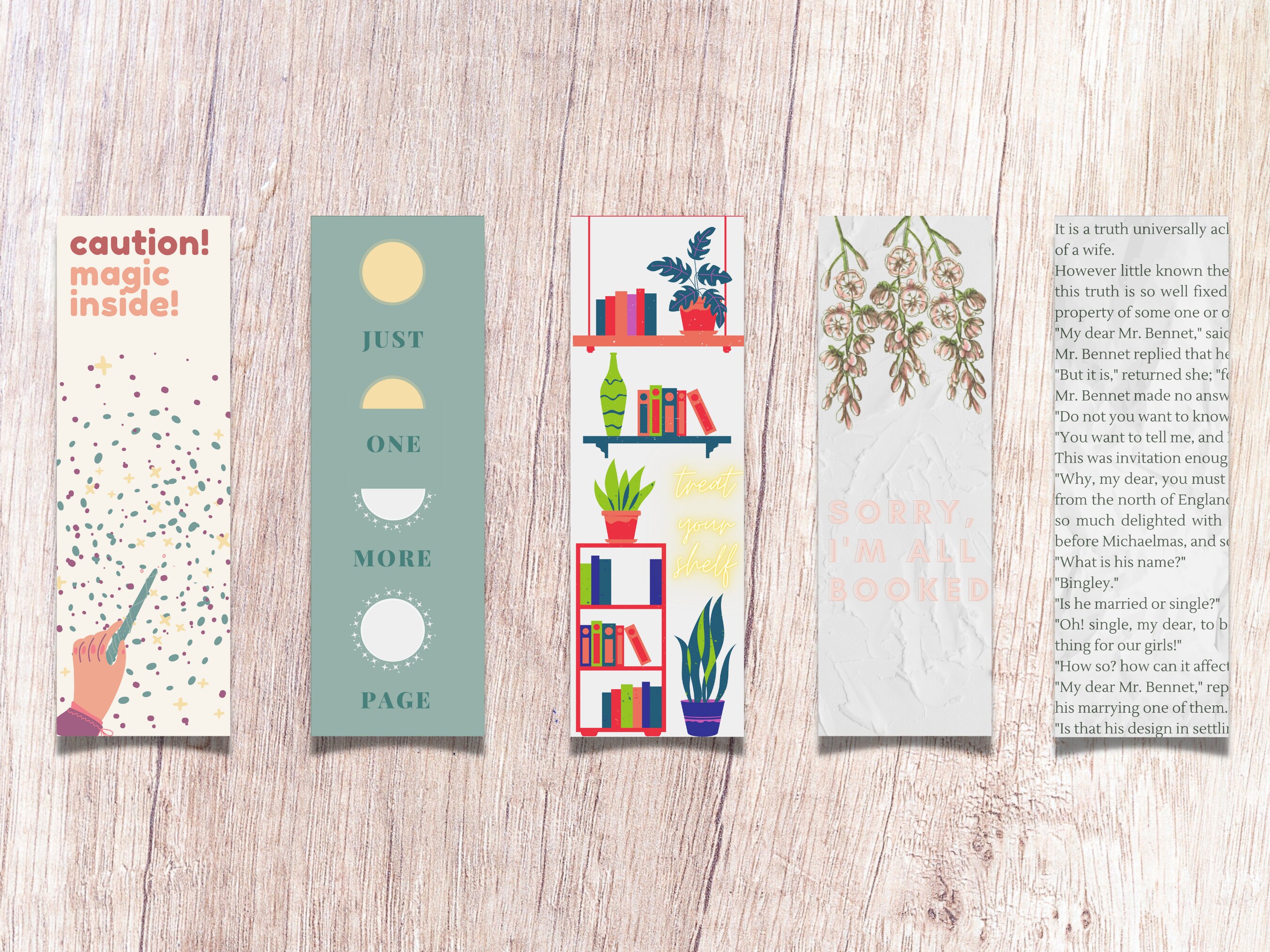 Printable, Downloadable Bookmarks-pack of Ten! - Etsy