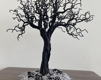 Brown Wire Tree Sculpture, Bonsai Tree, Tree of Life, Wire Tree Art ...