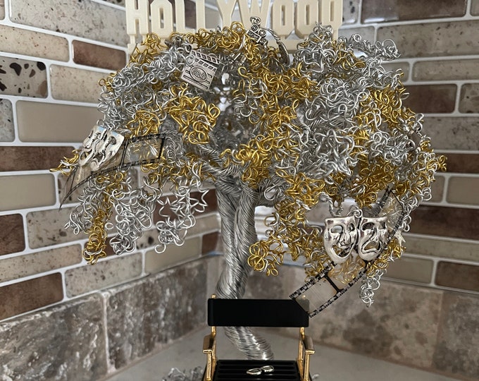 Hollywood Silver and Gold Tree of Life, Hollywood Decor, Hollywood ...