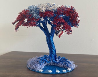 Tree of Life With an Angel and Hearts Throughout, Memorial Gift, Orb ...