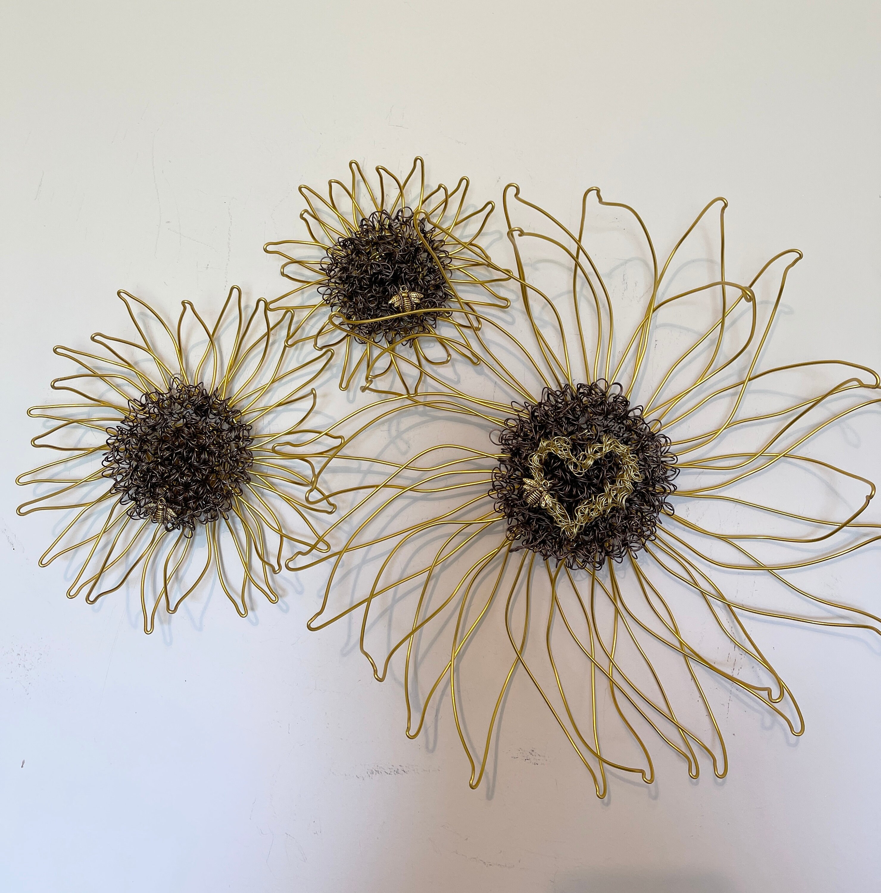 Sold Separately Wire Sunflower Wall Hangings With Bee - Etsy