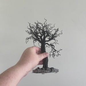 Black Wire Tree Sculpture, Bonsai Tree, Tree of Life, Wire Tree Art ...