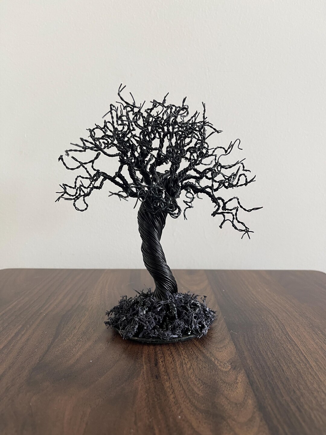 Black Wire Tree Sculpture, Bonsai Tree, Tree of Life, Wire Tree Art ...