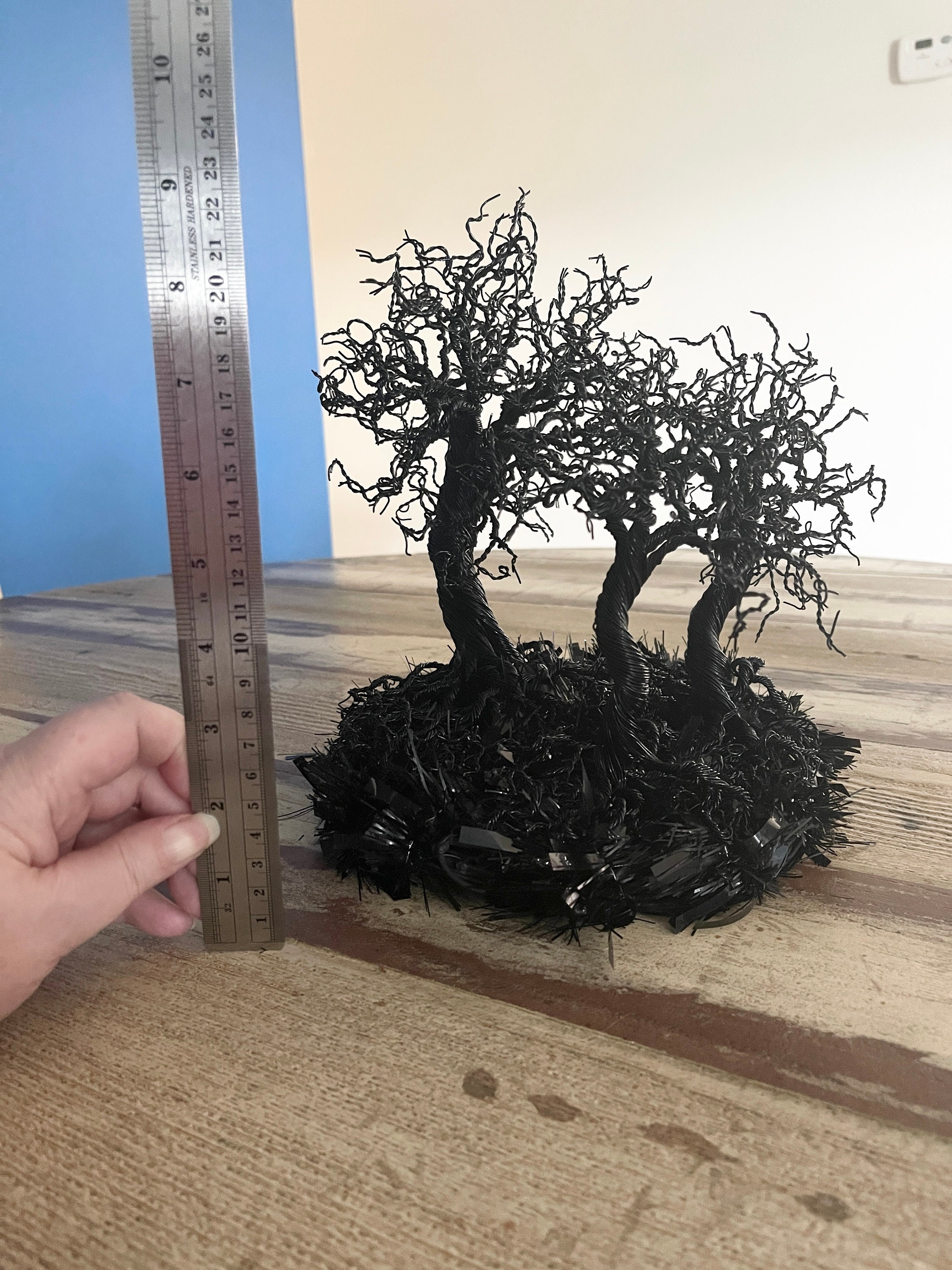 Striking Black Wire Tree Sculpture Bonsai Tree Tree of Life - Etsy