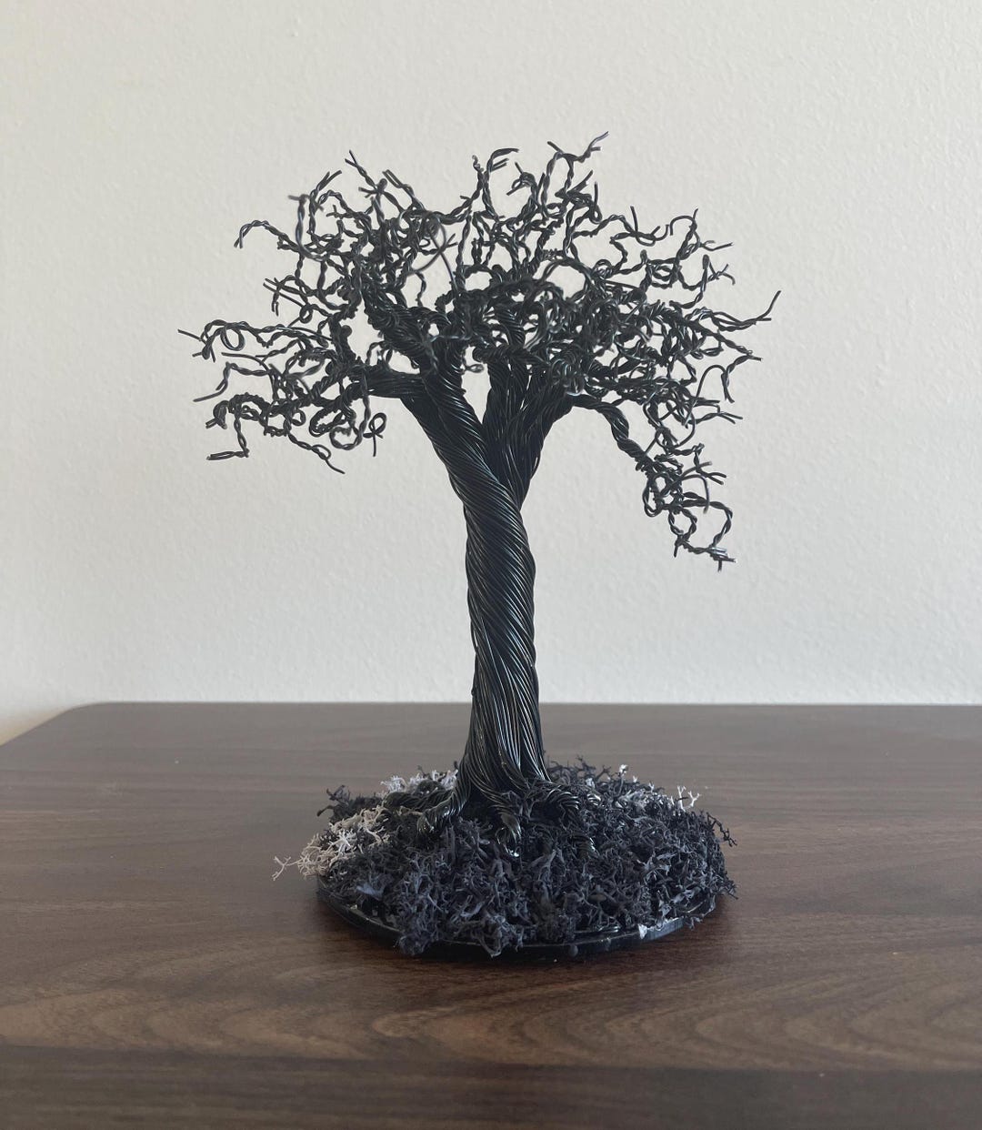 Black Wire Tree Sculpture, Bonsai Tree, Tree of Life, Wire Tree Art ...