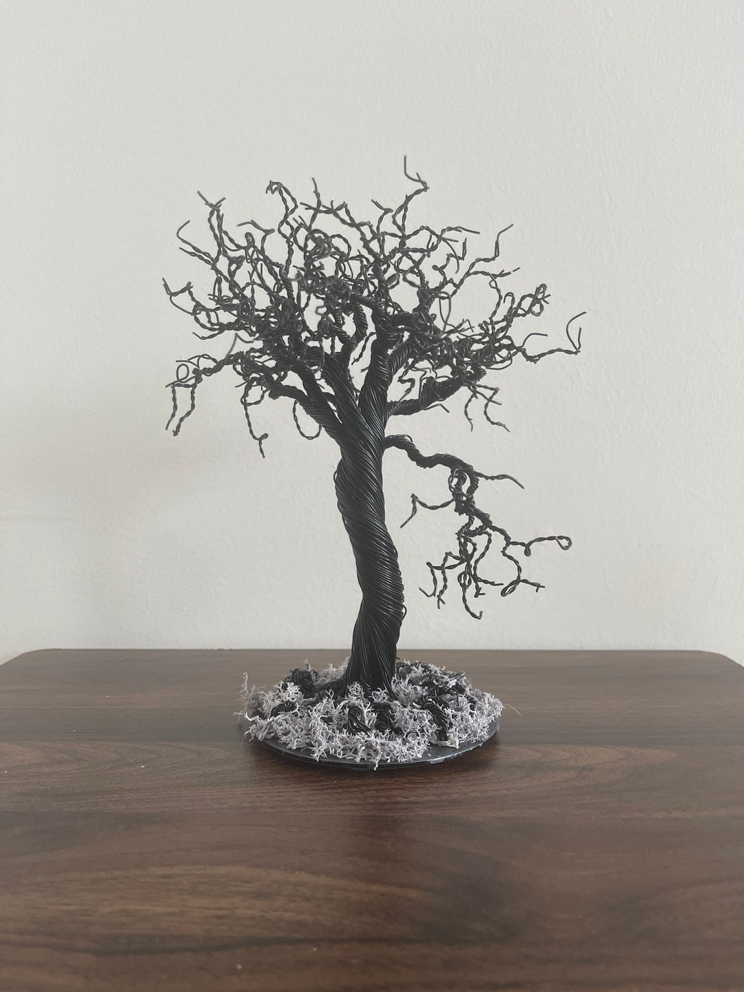 Black Wire Tree Sculpture, Bonsai Tree, Tree of Life, Wire Tree Art ...