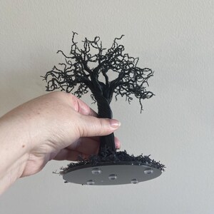 Black Wire Tree Sculpture, Bonsai Tree, Tree of Life, Wire Tree Art ...