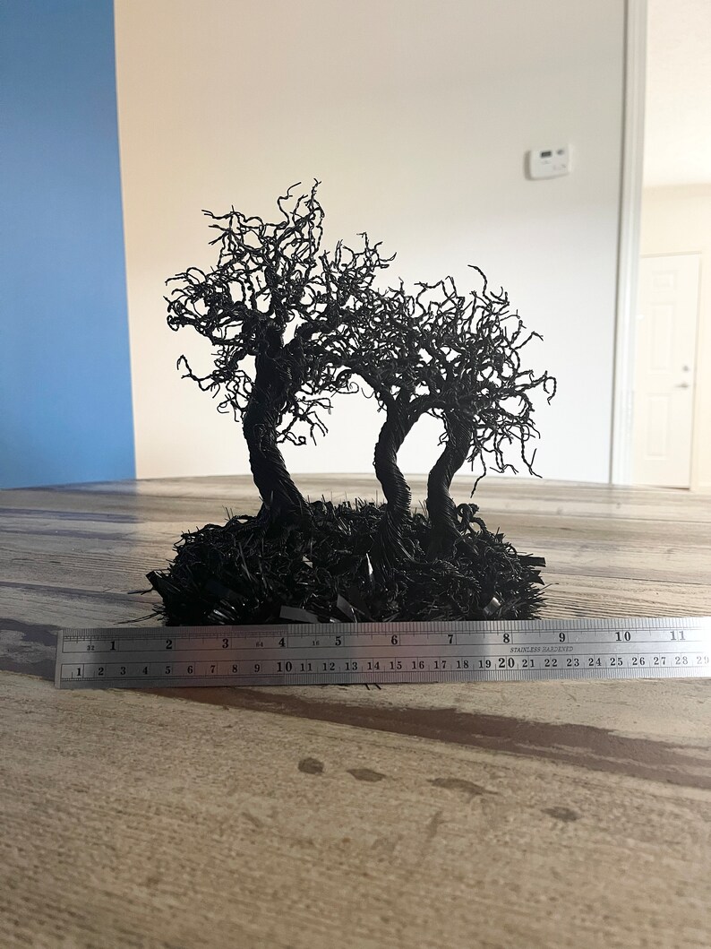 Striking Black Wire Tree Sculpture Bonsai Tree Tree of Life - Etsy