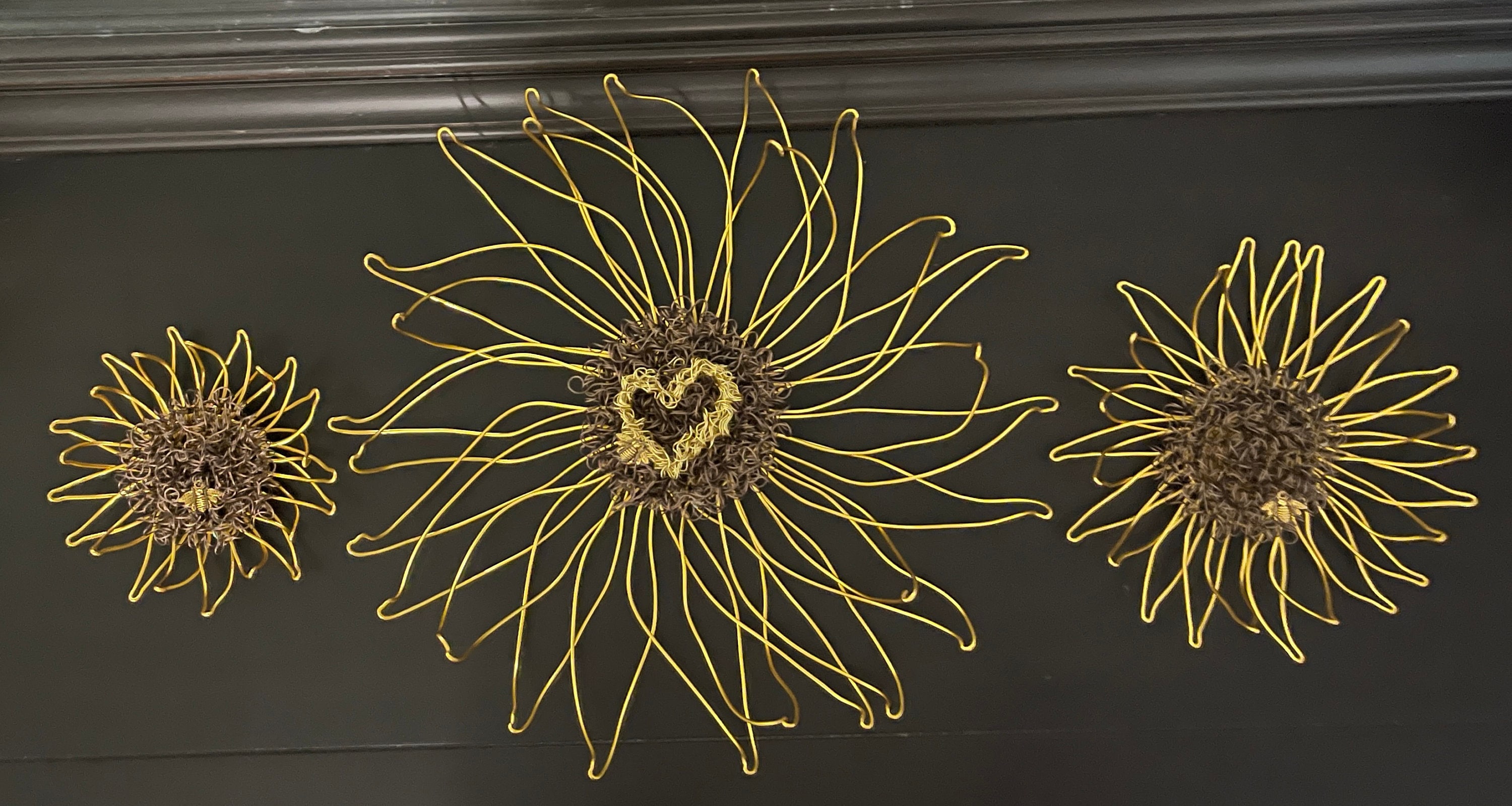 Sold Separately Wire Sunflower Wall Hangings With Bee - Etsy