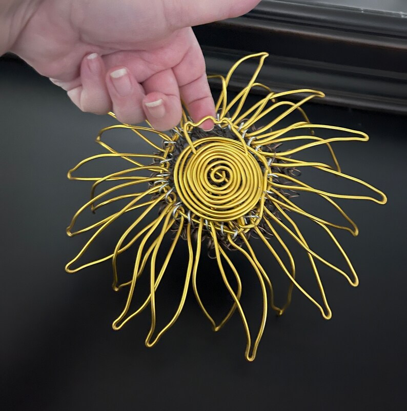 Sold Separately Wire Sunflower Wall Hangings With Bee - Etsy