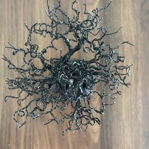 Black Wire Tree Sculpture, Bonsai Tree, Tree of Life, Wire Tree Art ...