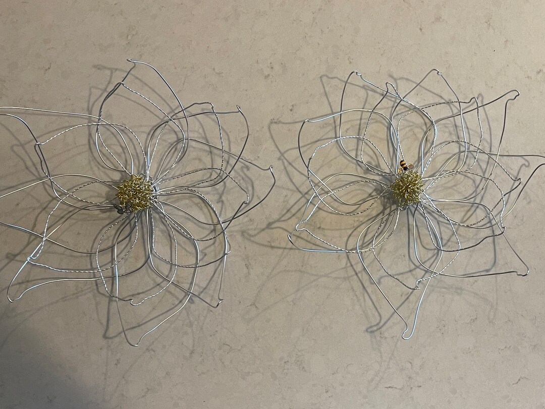 Sold Separately, Wire Flower Wall Hanging, Wire Art, Home Decor ...