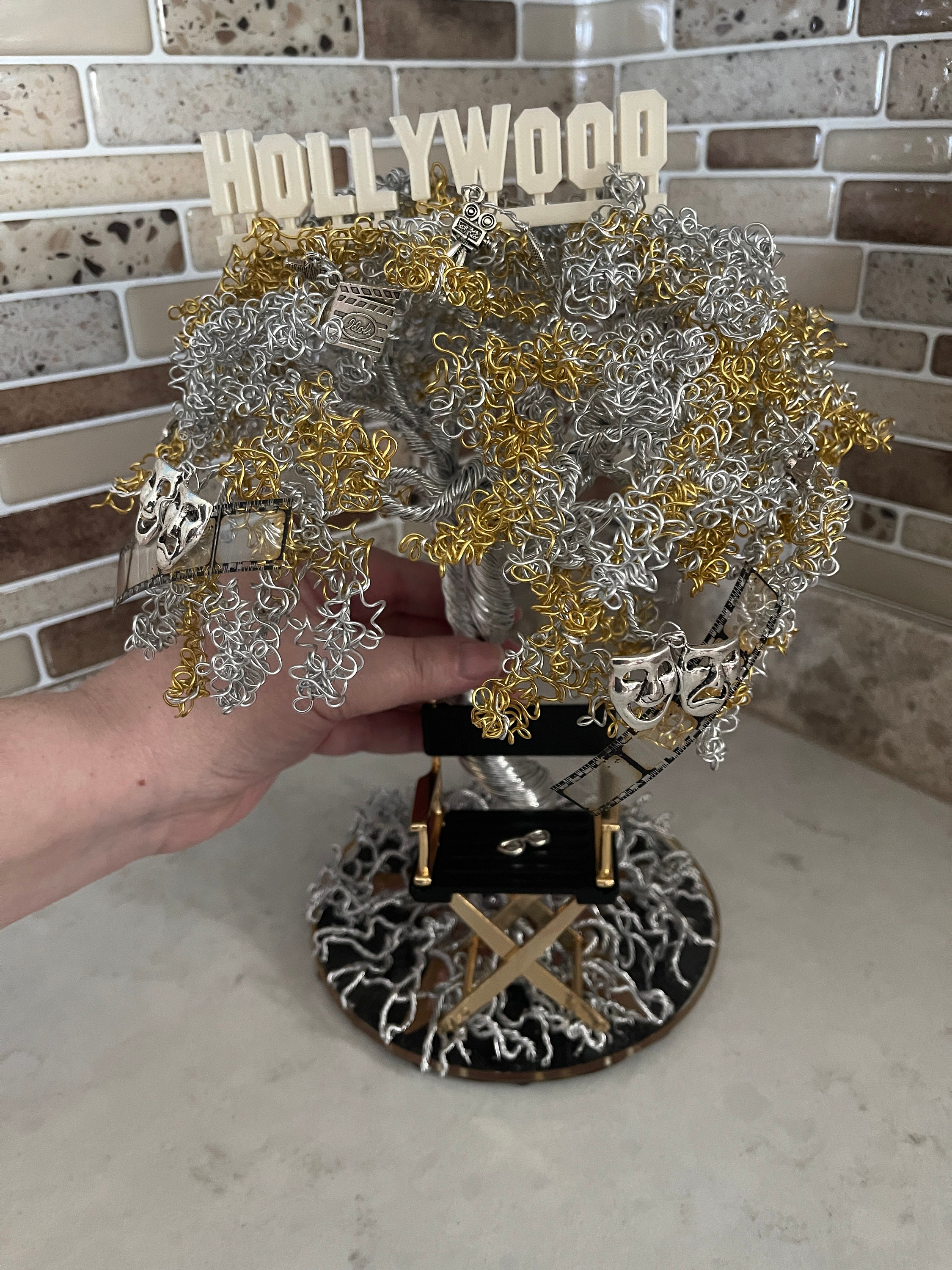 Hollywood Silver and Gold Tree of Life Hollywood Decor - Etsy