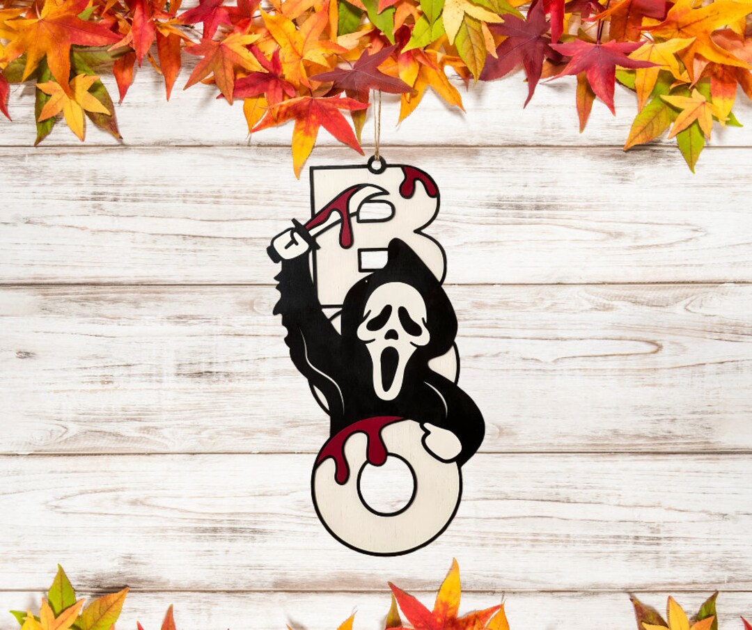 Halloween Boo Ghostface Sign - Etsy