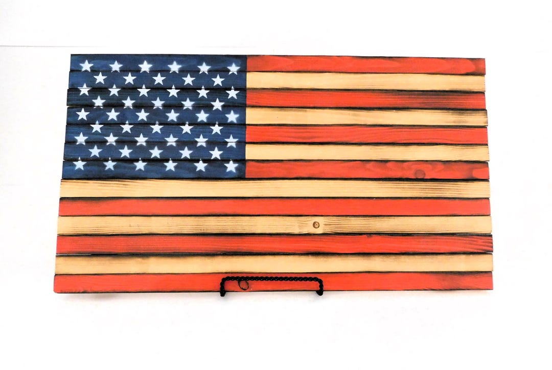 Wood American Flag Sign - Etsy