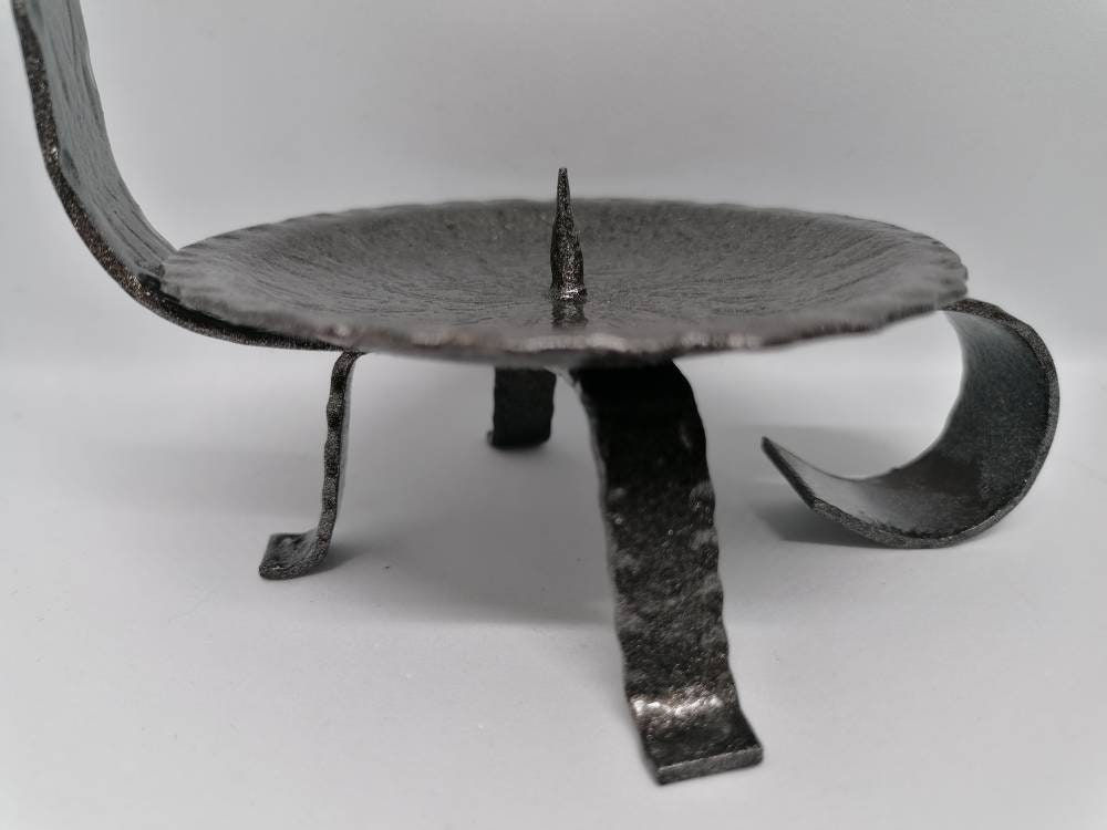 Mini Iron Candlestick for Pillar Candle. Candleholder With Handle ...