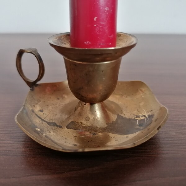 Brass Candle Holder - Etsy