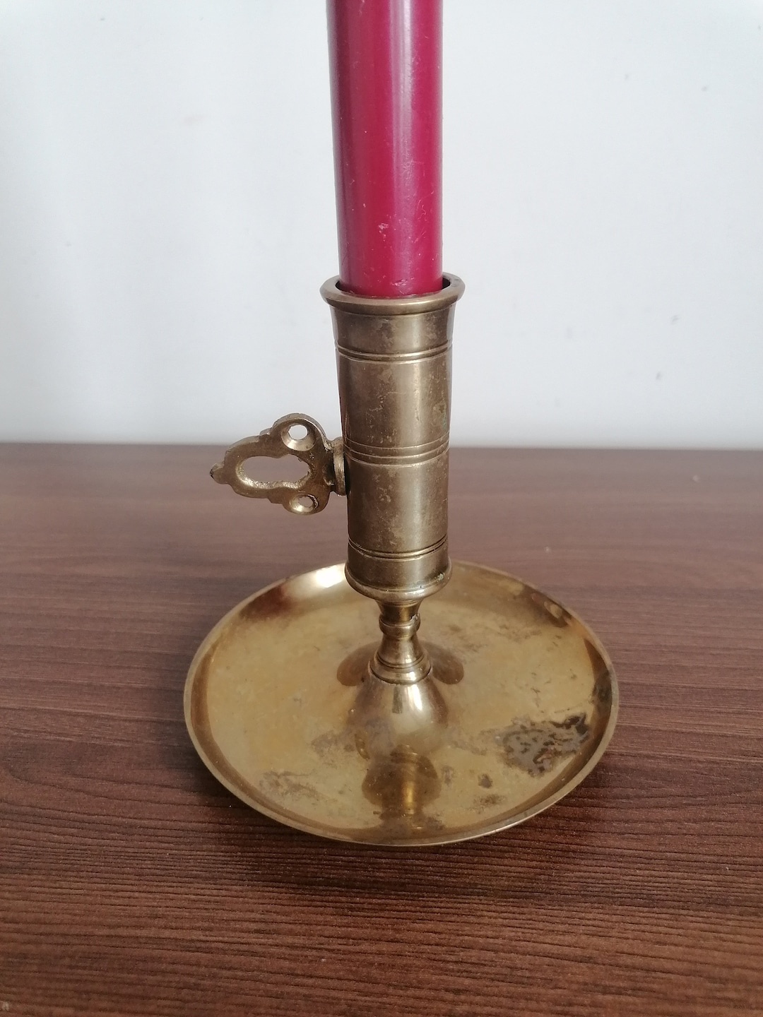 Timeless Elegance: Adjustable Height Brass Candlestick Holder for Slim ...