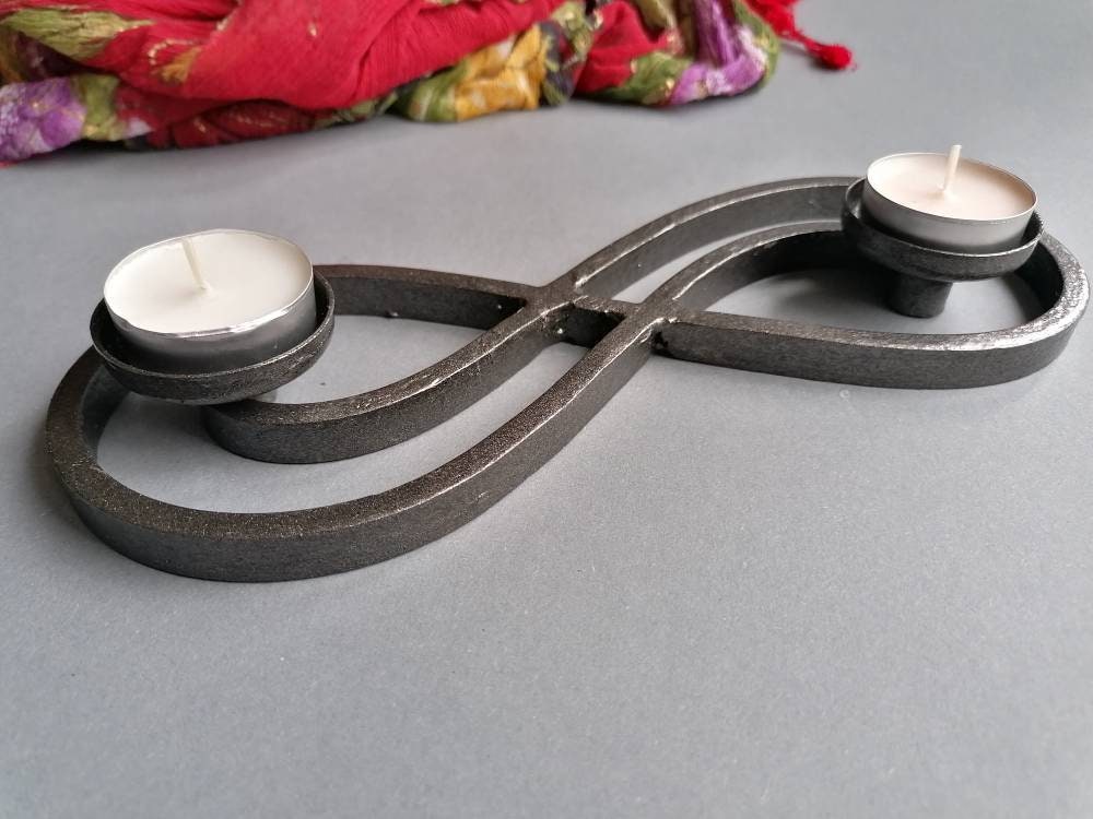 Iron Infinity Candle Holder. Iron Anniversary Gift. Tealight Infinity ...